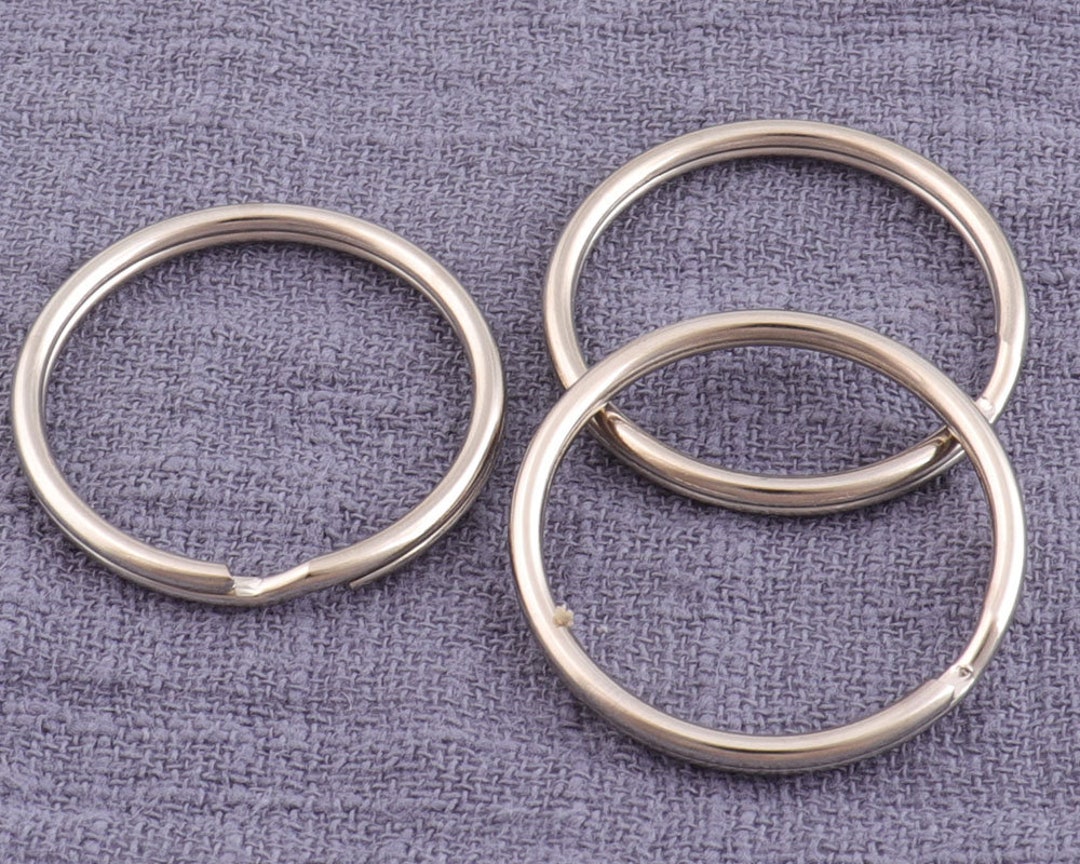 50pcs double Loop Jump Rings,Split Key Ring,Keychain Rings,Round Split ...