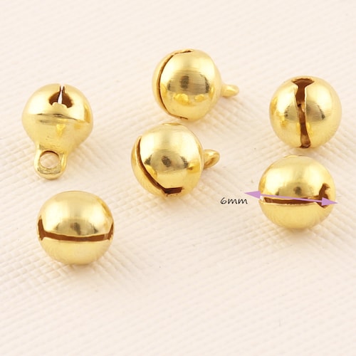 Gold Jingle Bell Charmslarge and Small Metal Christmas - Etsy