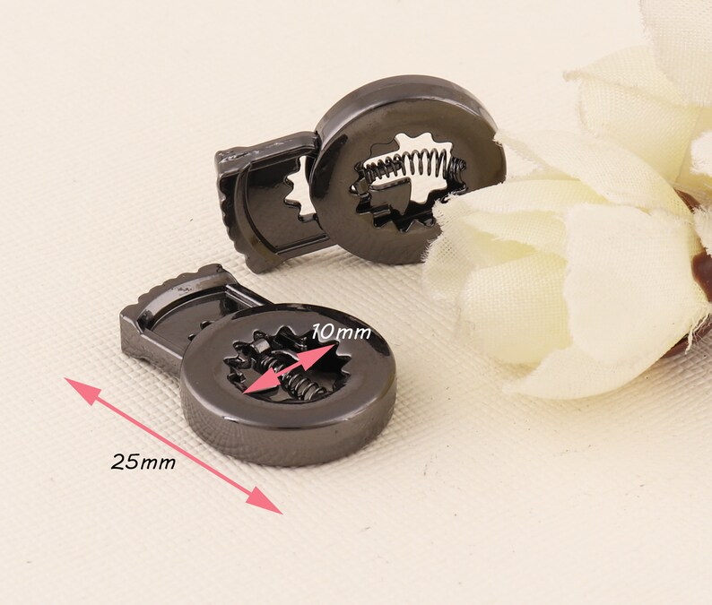 Gun Black Cord Stopper Lock End Toggles With Metal - Etsy