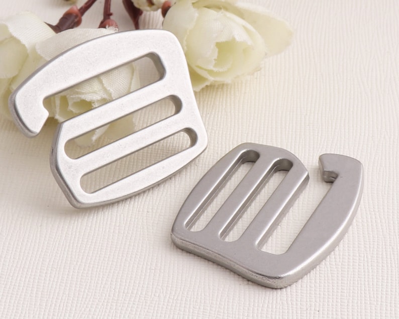 Bra Hooks Claspsmatte Silver Metal Bra Making Strap Slide Etsy