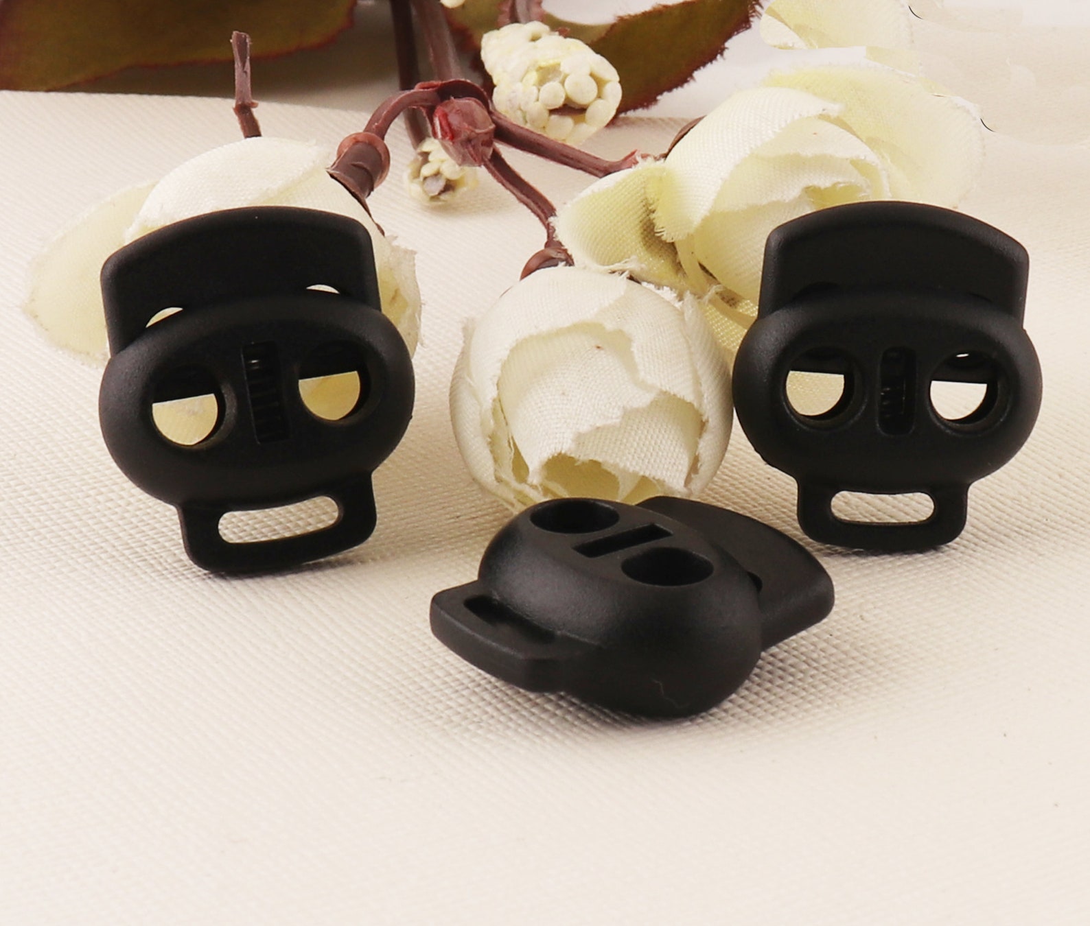 Black Cord Lock Stoppertransparent Cord Toggle Lockoval Bean - Etsy