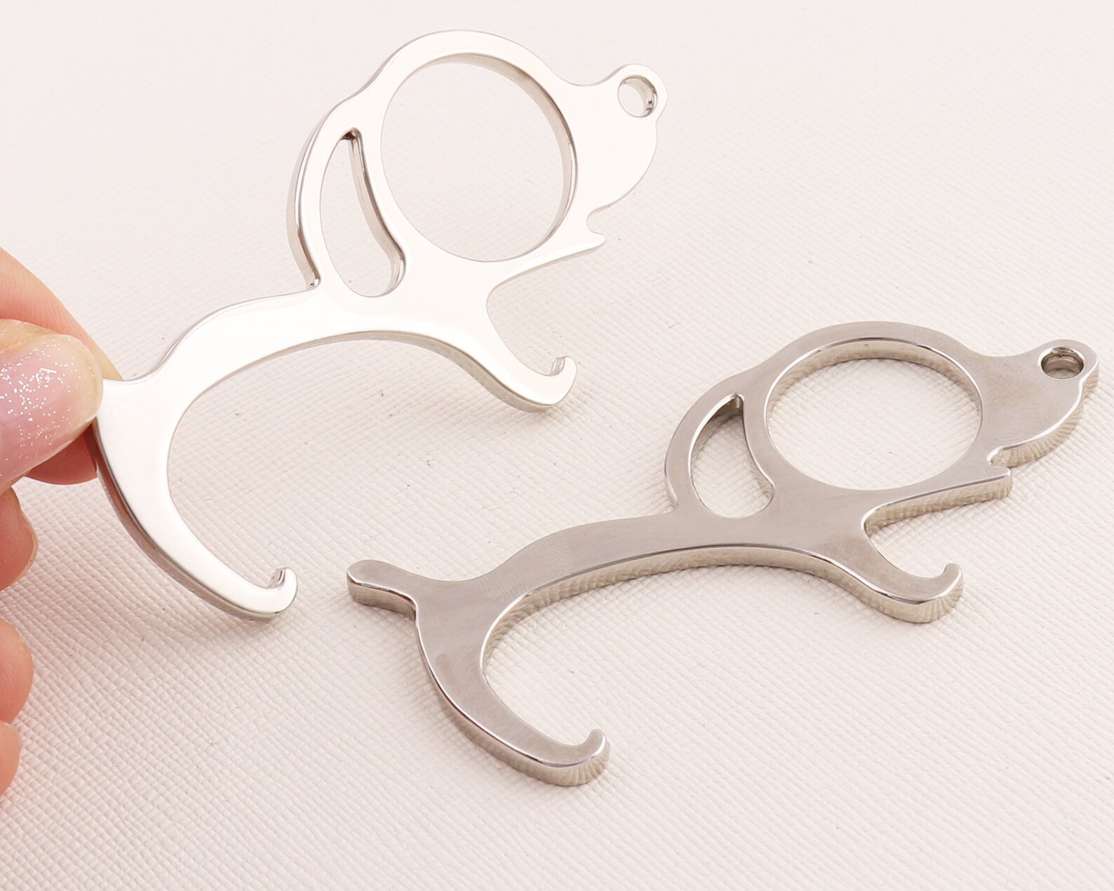 No-contact Germ Key Zinc Door Opener Touchless Tool Handle - Etsy