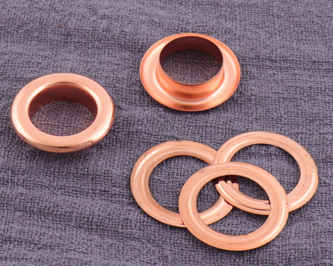 12set Rose Gold Eyelets Grommets With Washers Big Round | Etsy
