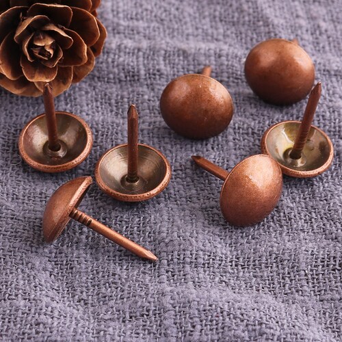 50pcs Silver Upholstery Tacks Push Pins Decorative Nails - Etsy