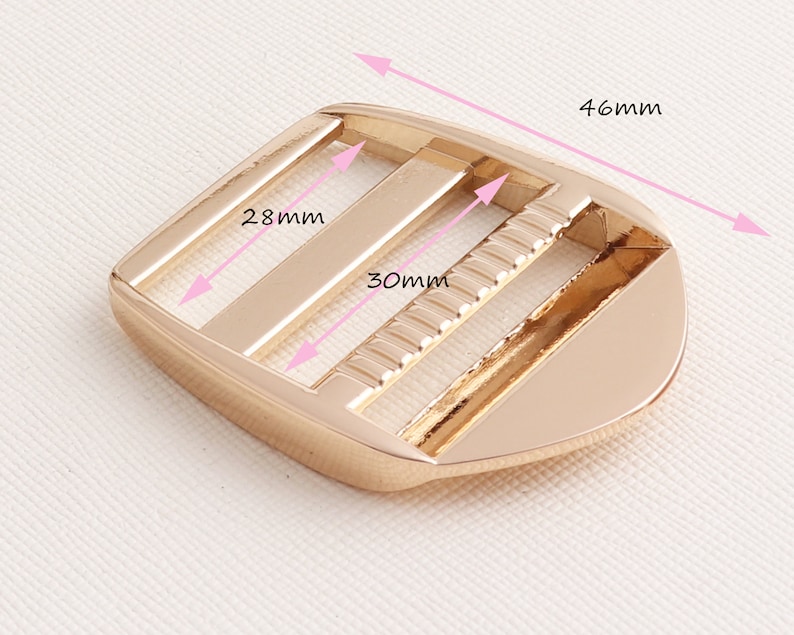 Ladder Lock Buckle Strap Adjuster Sliderlight Gold Strap - Etsy