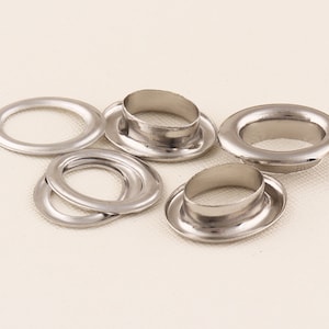 Silver Oval Eyelet With Washer,metal Eyelets,purse Eyelet,leather ...