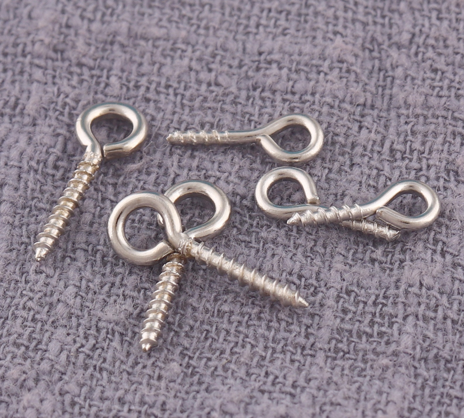 Silver Craft Eye Screwsscrew Eye Hook Bail Pinsplated Screw - Etsy
