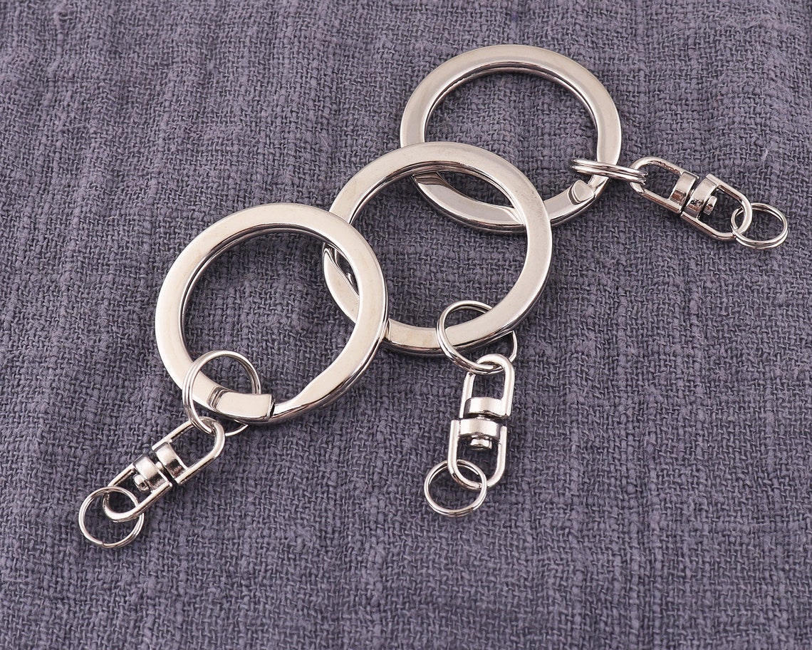 Split Key Ring 20pcs Round Split Rings 22mm Metal key rings | Etsy