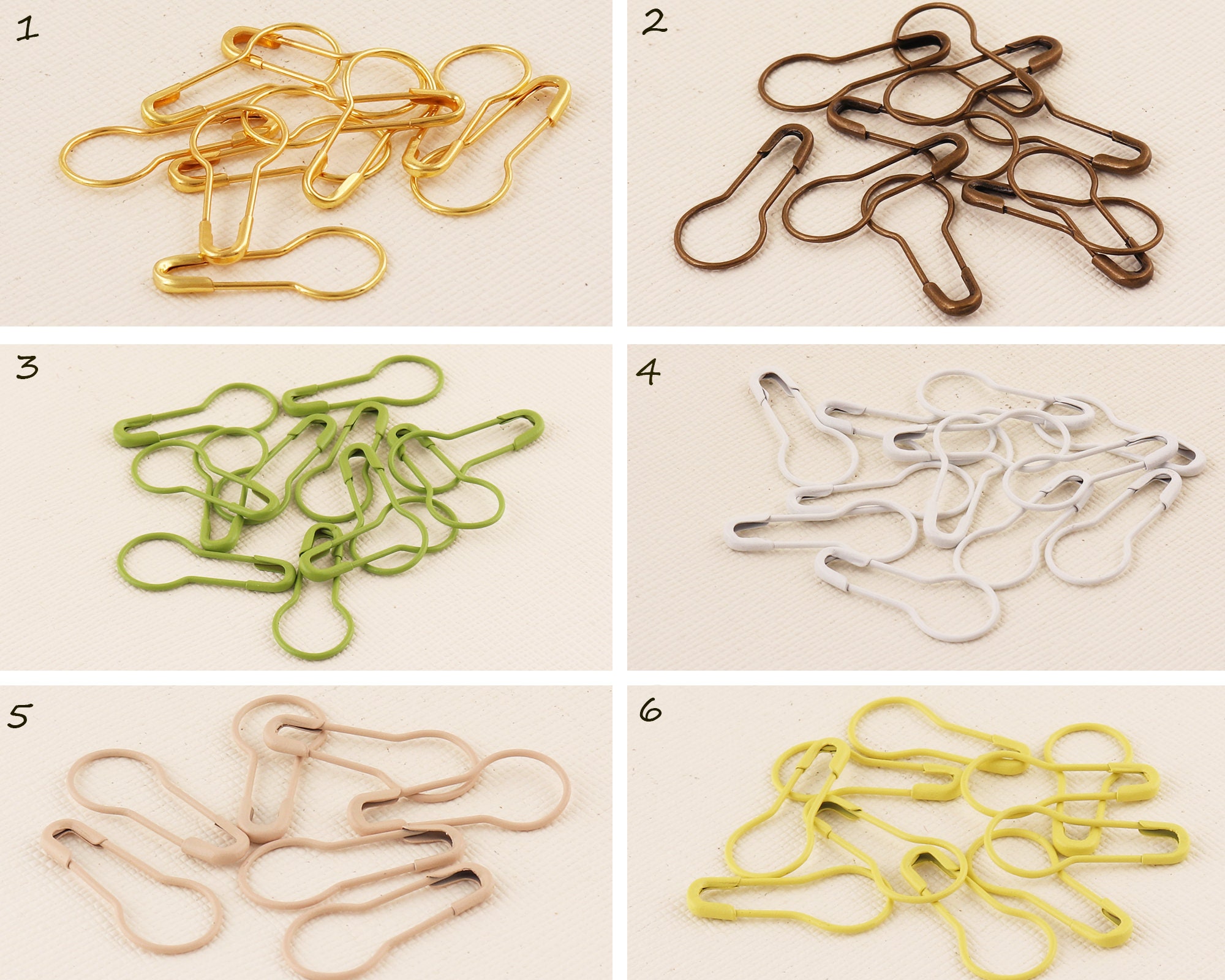 Stitch Marker Pinsbulb Pins Garment Pinspear Shaped Safety - Etsy