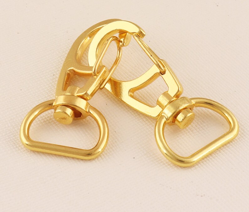 Gold Swivel Snap Hook Lobster Claw Snap Hookstrap Loop - Etsy