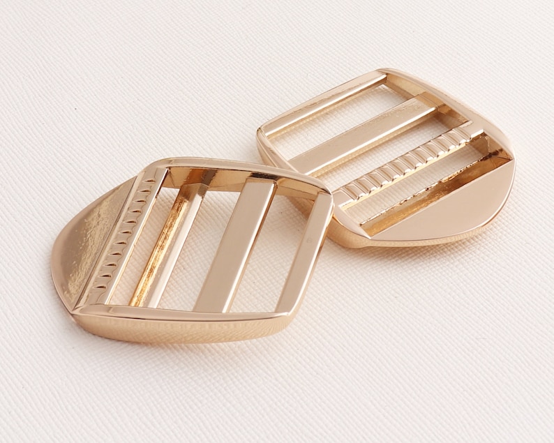 Ladder Lock Buckle Strap Adjuster Sliderlight Gold Strap - Etsy