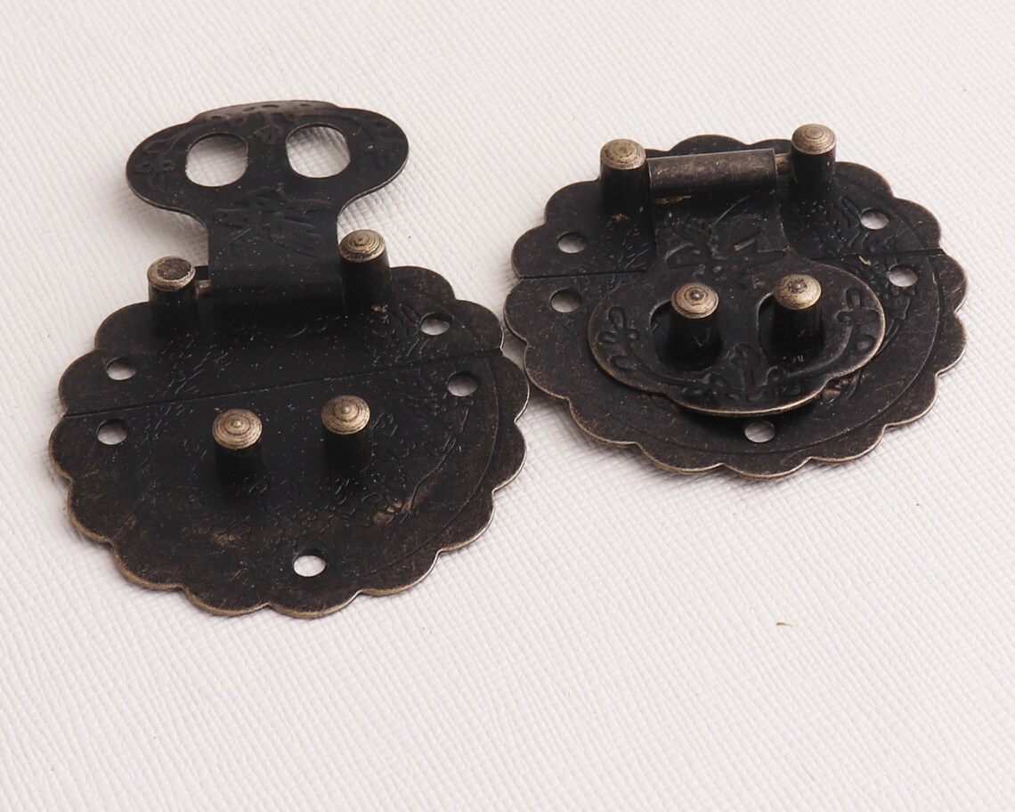 Antique Bronze Lock Latchspecial Lock Latchjewelry Wooden - Etsy