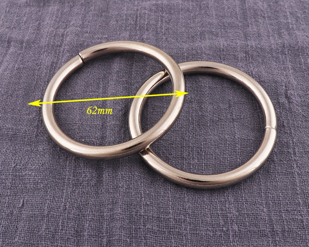 51mm Metal O Rings Non Welded, 4pcs Jump Rings, Purse Ring , Split Jump ...