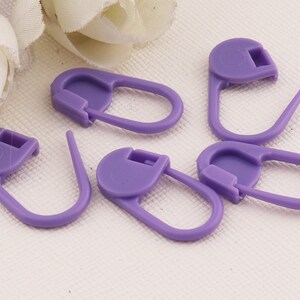 Purple Safety Pin Stitch Markers Plastic,knitting Stitch Markers ...
