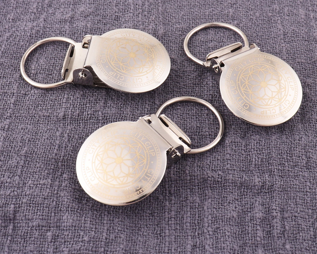 Metal Clip, Lanyard Clip, 12pcs Metal Pacifier Clip, Badge Clips ...