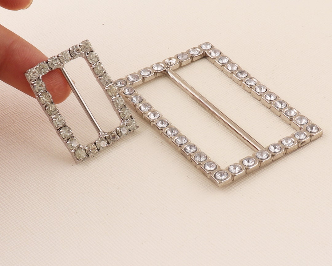 Slide Adjusters,bag Slide Buckle,crystal Sliders Silver,slider Buckle ...