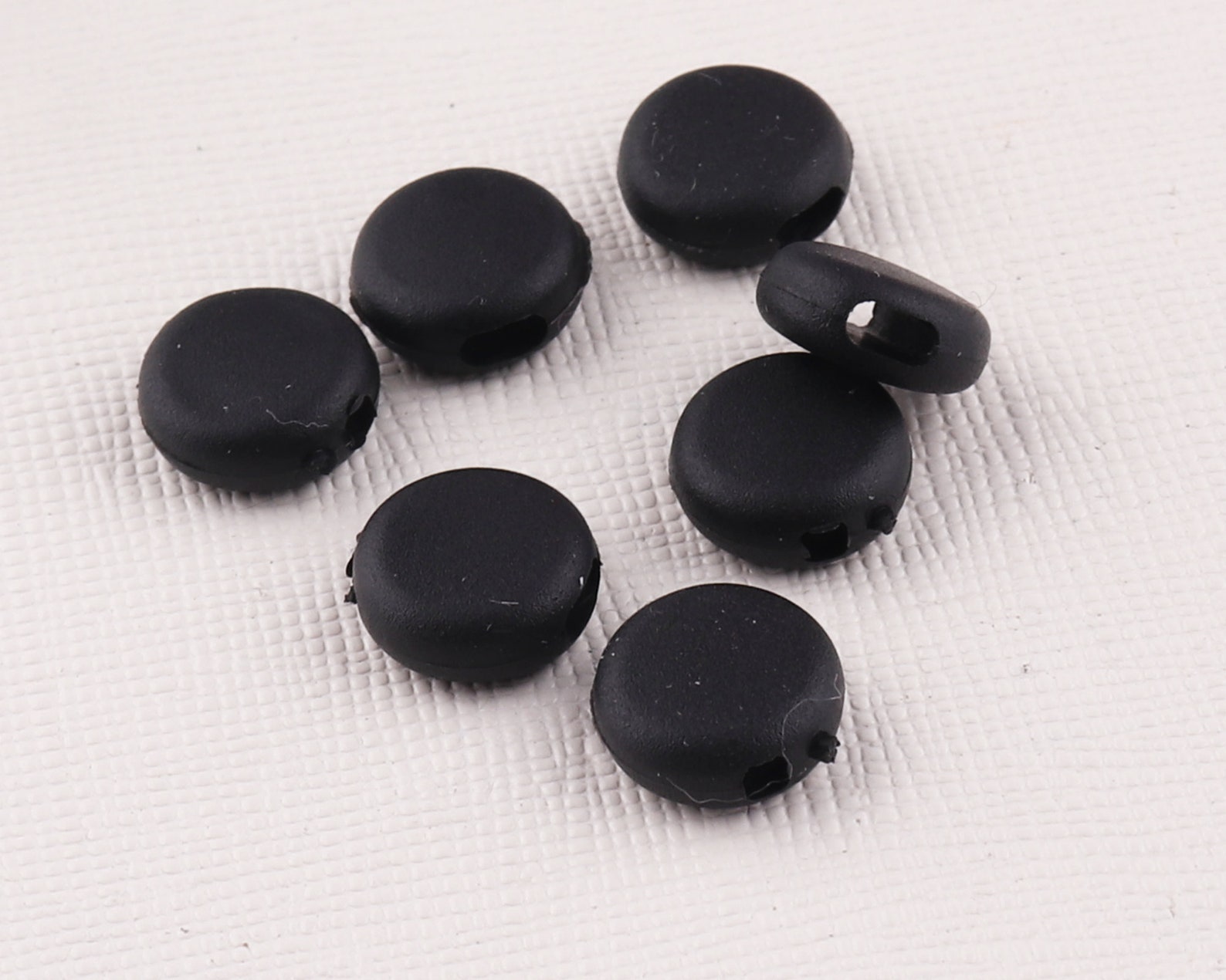 300pcs 4mm Elastic Cord Earloop Stop Toggles Bead Hole Flat Band ...