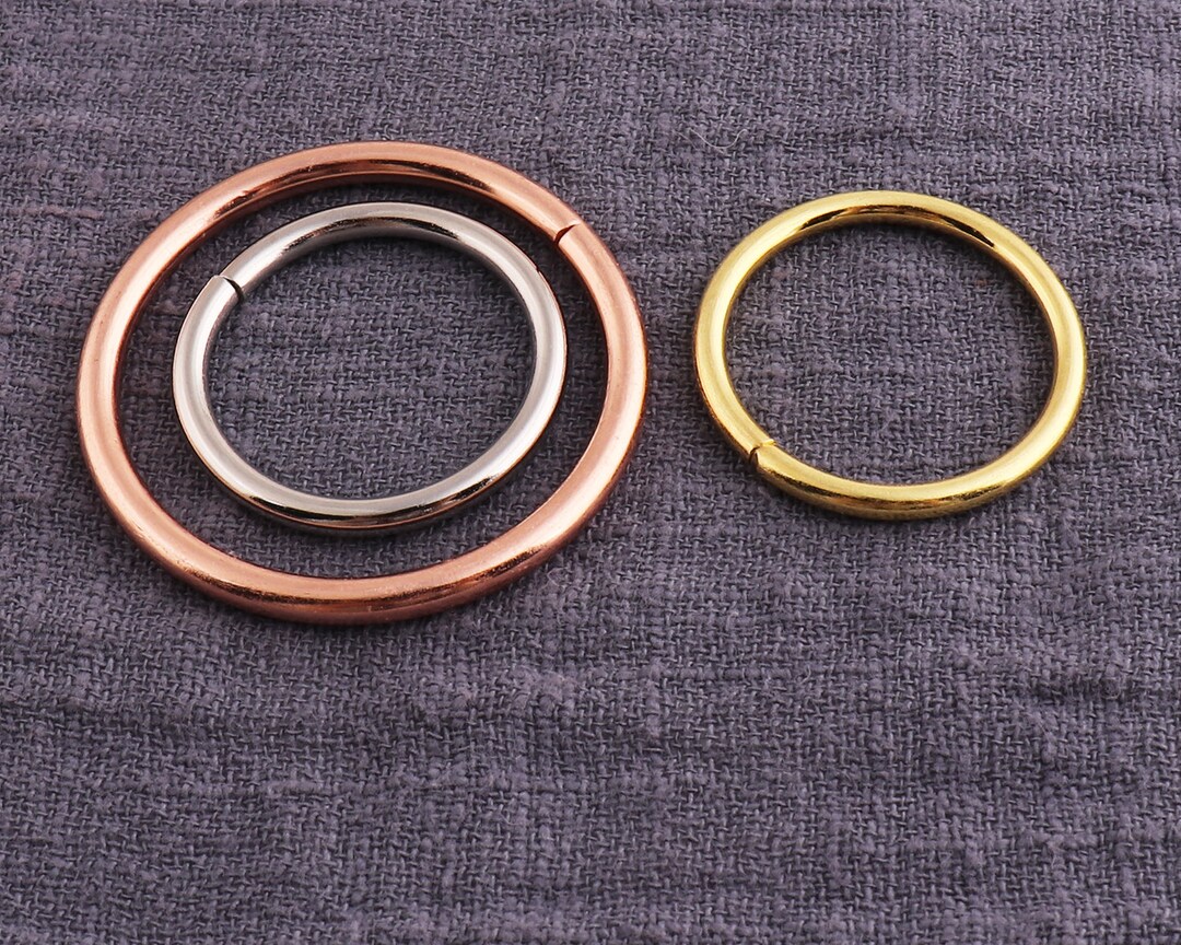 6pcs Metal Silver O-ring Belt Buckle Metal O Rings Purse Ring - Etsy