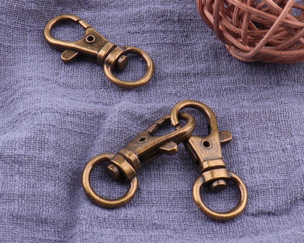 10pcs 10mm Vintage Lobster Hook bronce giratorio snap | Etsy