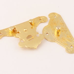 Gold Lock Latch,jewelry Box Lock Catch Latches Wooden Box,box Clasp ...