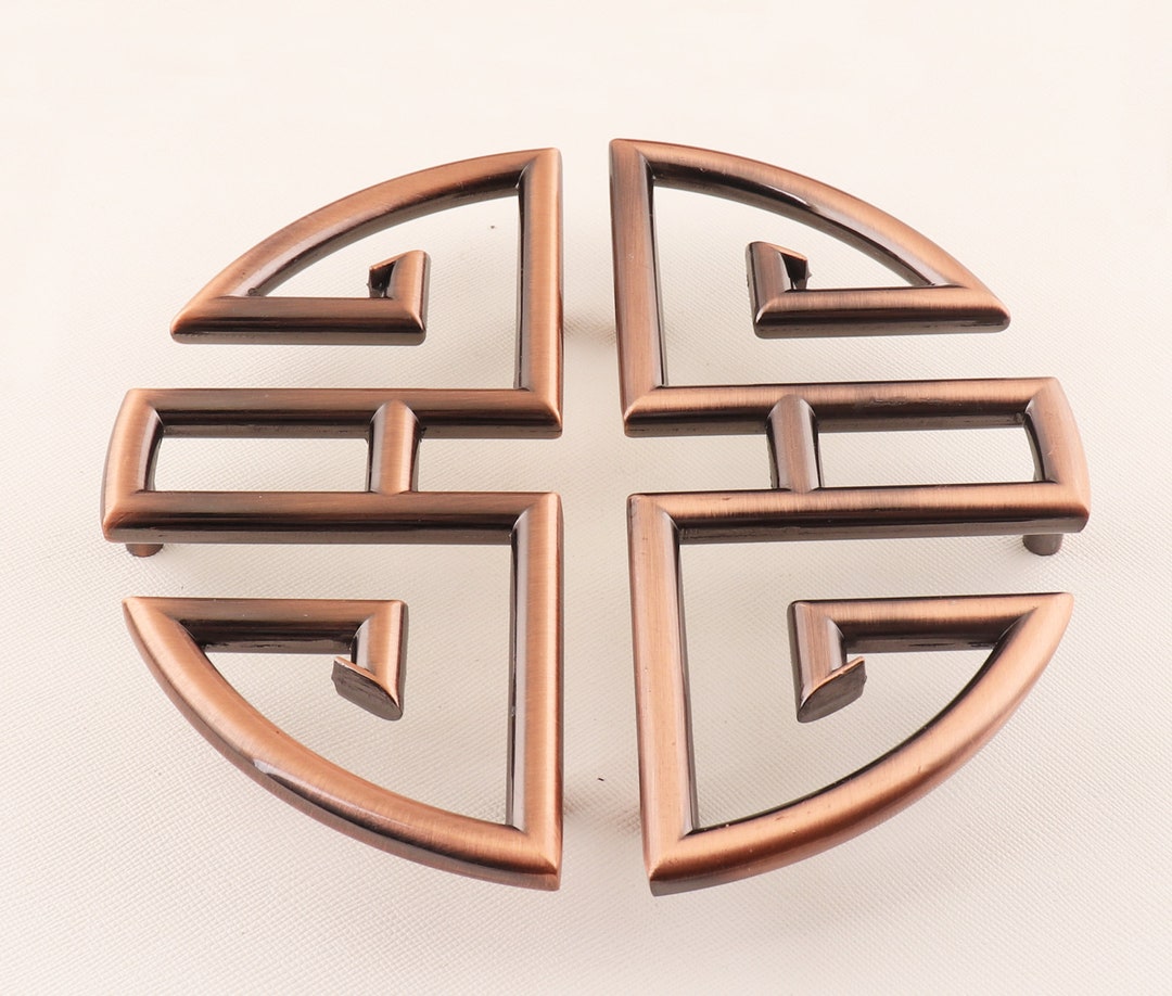 Red Copper Dresser Pulls,vintage Style Vintage Style Cabinet Door ...