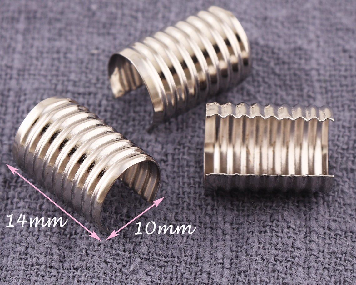 50pcs 14mm C-clip Semi-circular Rope Clamp Crimp Cord End - Etsy