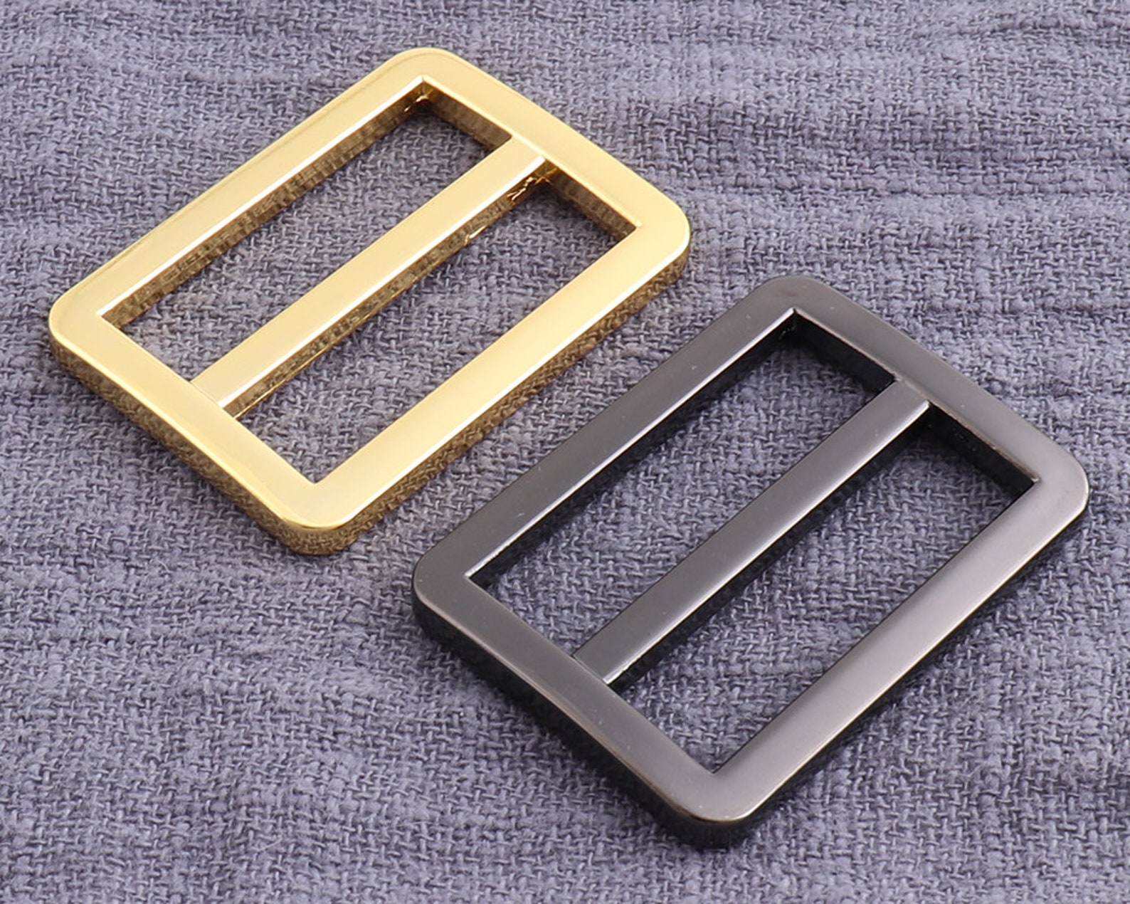 30mm Gunmetal / Gold Flat Metal Slide Buckle 4pcs Bag Belt | Etsy