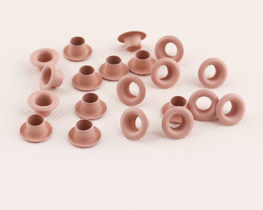 200pcs Pink Eyelets Grommets ,round Grommet Eyelet, Purse Eyelet ...