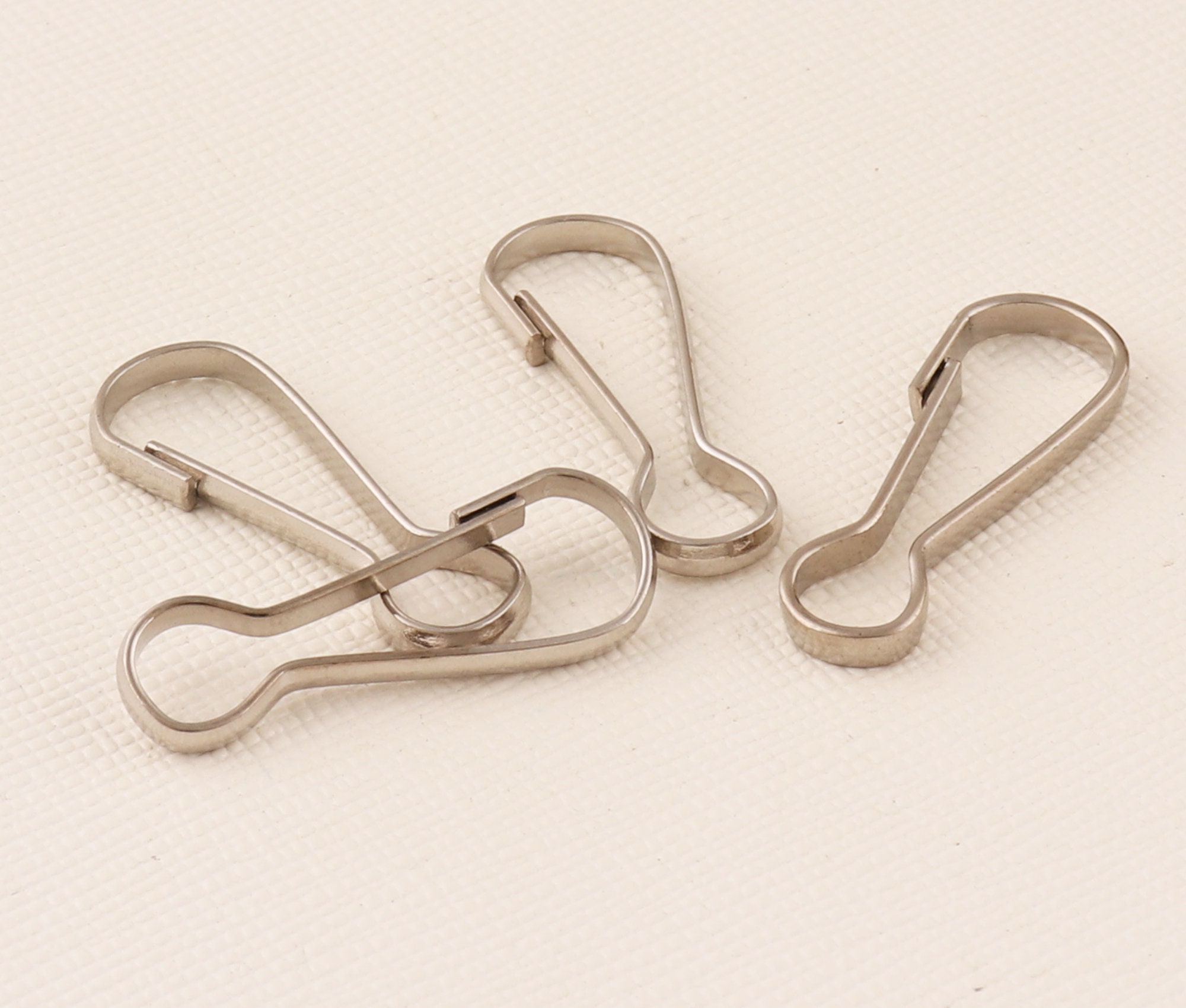 Mask lanyard clips120pcs Silver Lanyard Clip Zipper | Etsy