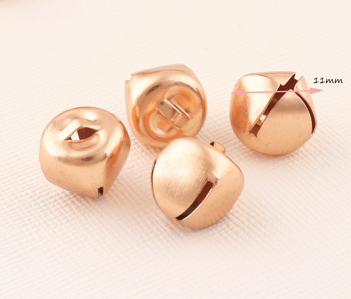 Rose Gold Metal Bells100pcs Jewellery Bellschristmas | Etsy