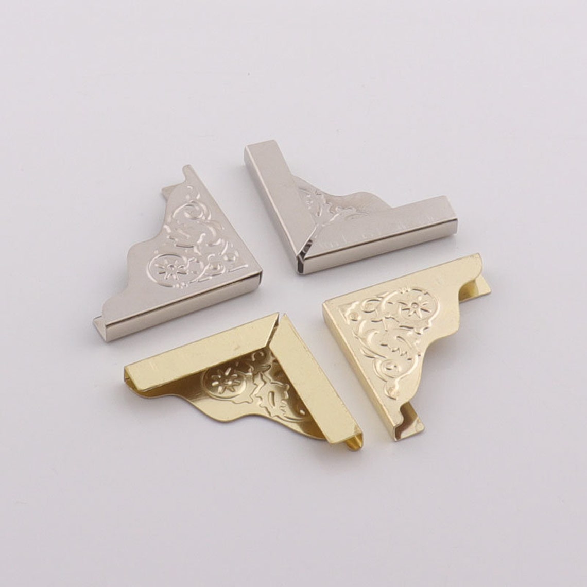 20PCS Silver/gold Notebook Corner Metal Book Binding Corner - Etsy