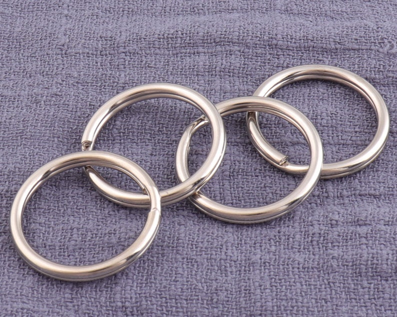30pcs Silver Double Loop Jump Ringssplit Key Ringkey Fob - Etsy