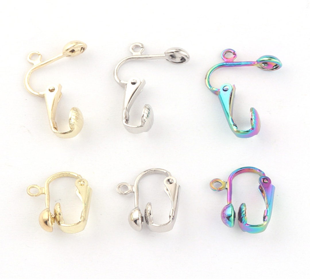Clip on Earring Earring Clip Converter Non Pierced Clip Adapter Ear ...
