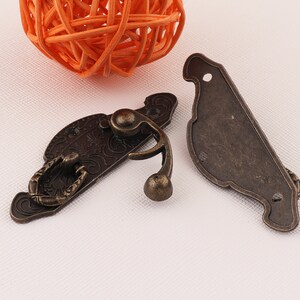 Antique Bronze Latch, 60mm Jewelry Box Lock, 1set Wooden Box Lock ...