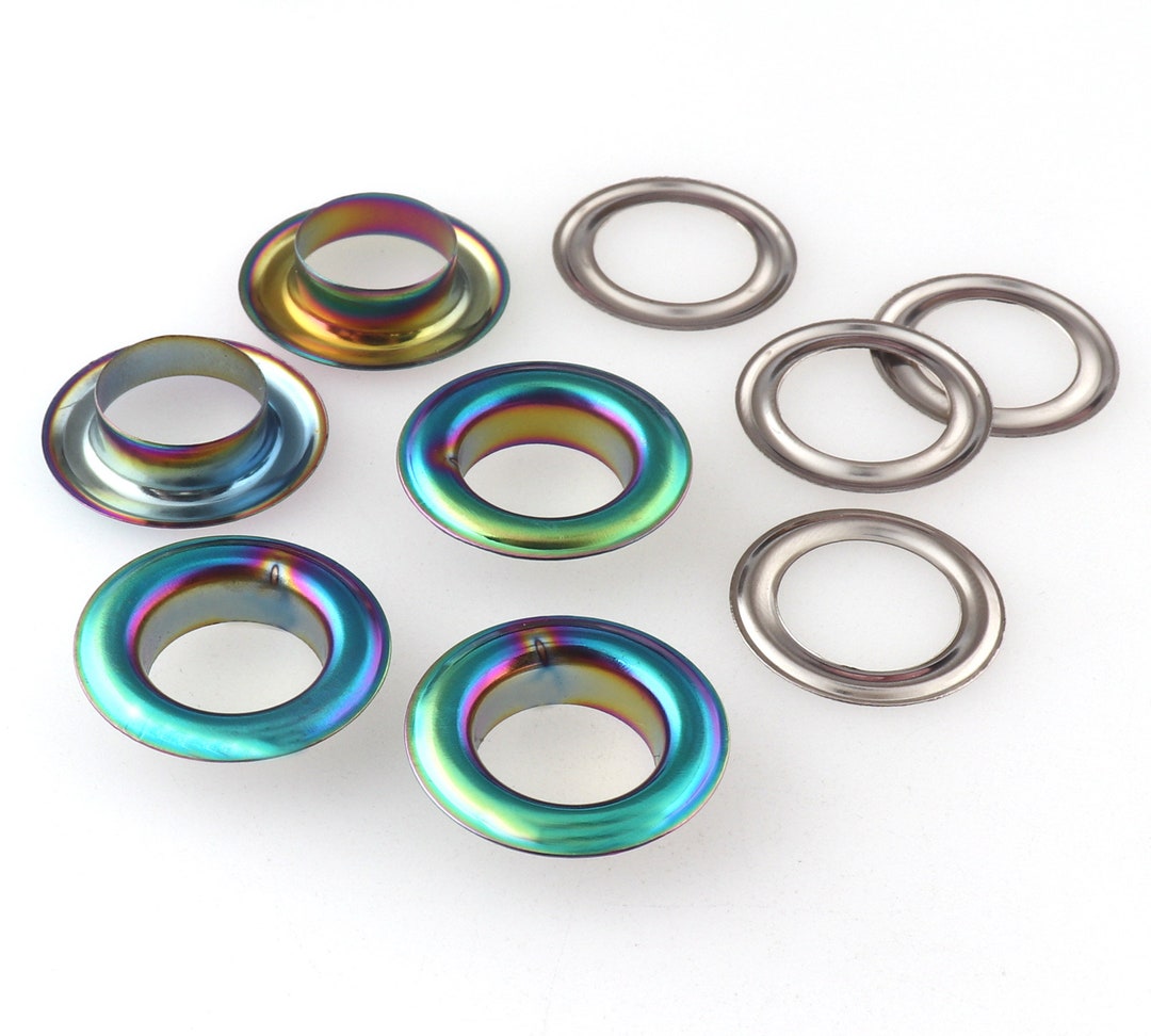 Rainbow Eyelets Grommets With Washers 13mm Metal Grommets Metal Eyelets ...