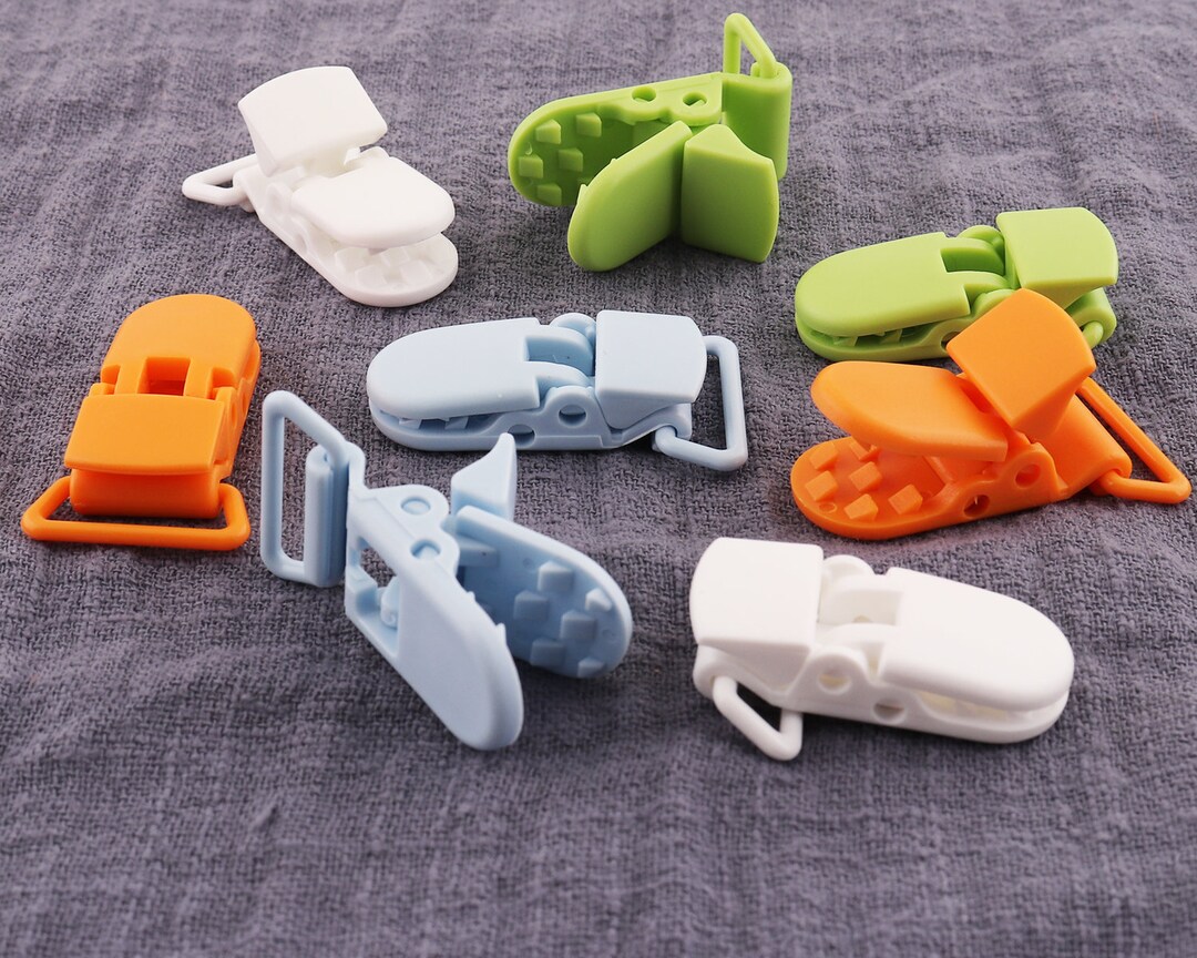 4 Color Mixed 12pcs Lanyard Clip, Plastic Clip for 25mm Ribbon Plastic ...