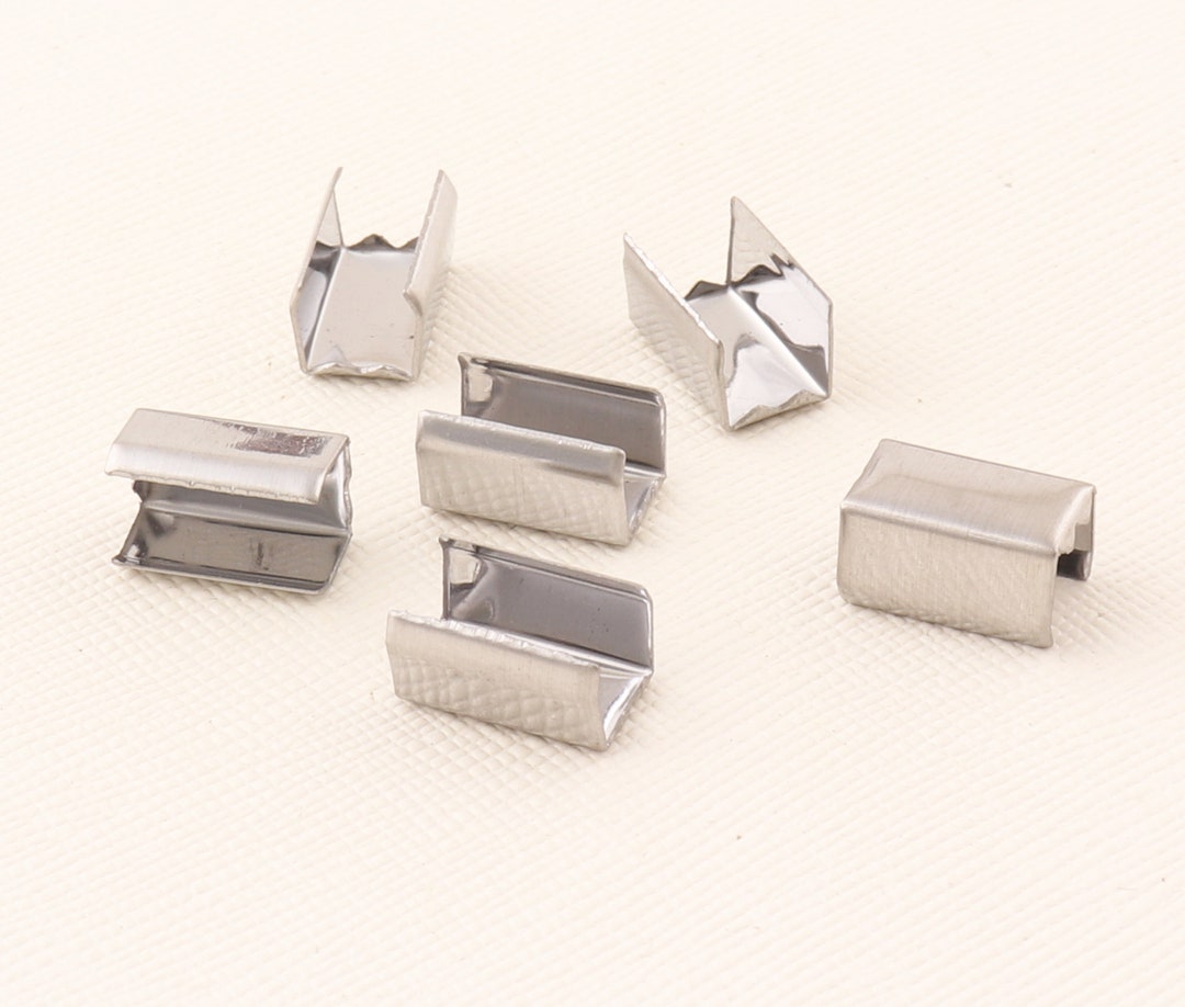 Silver Ribbon Clasps,200pcs Lanyard Clip,badge Clips,7mm Suspender Clip ...