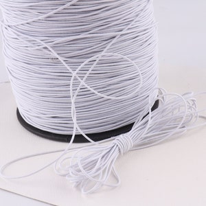 1mm Round Elastic Cord & String for DIY Masks, Crafts, Beading ...