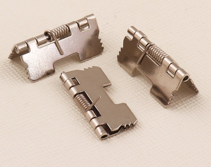 20pcs Silver Automatic Closed Spring Hinge Small Box Hinge 24x16mm ...