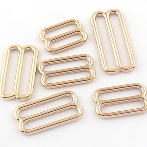 Pale Gold 25mm/30mm/32mm/38mm/40mm/50mm Slider Buckles Strap Fasteners ...