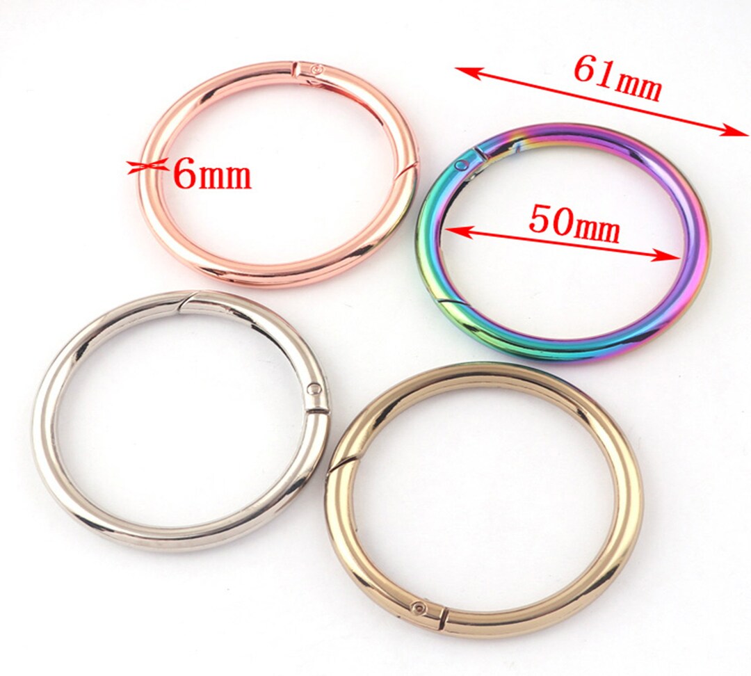 4pcs Large Spring Ring CHOOSE COLOR Extra Large Spring O Ring Rainbow ...