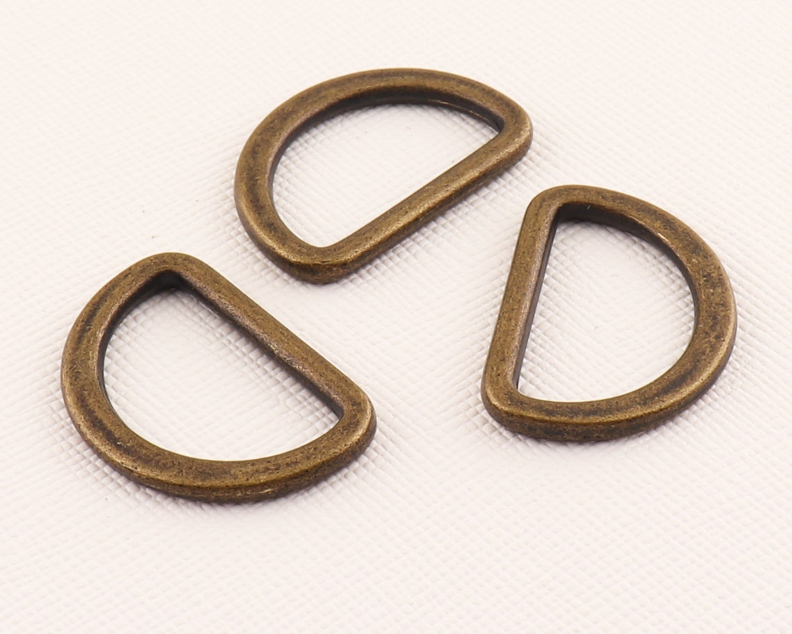 Bronze Heavy Duty D Ring 12pcs Belt Ring 20mm Purse Ring | Etsy