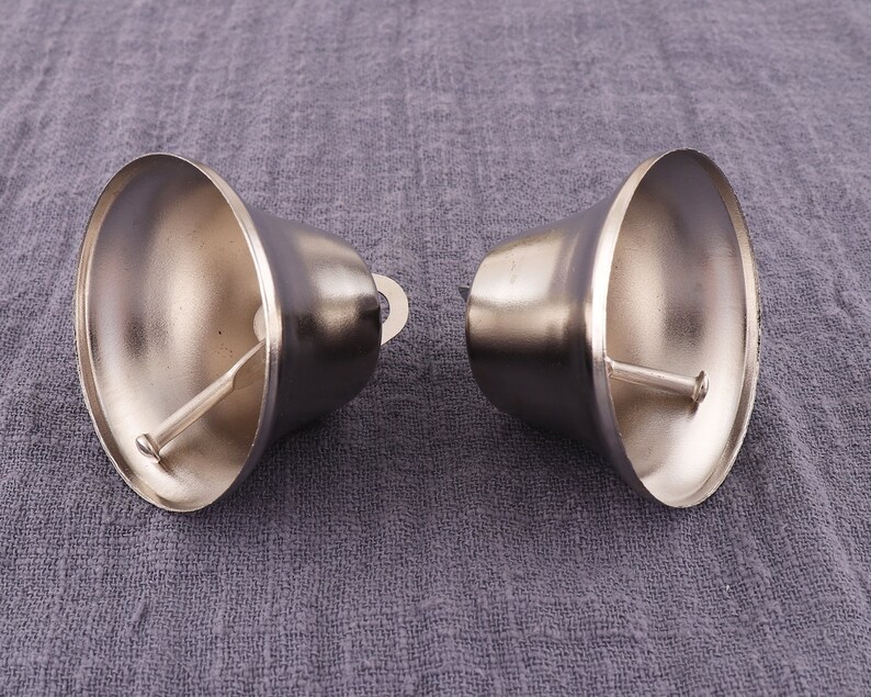 Silver Bells Metal Bells 10pcs Jewelry Bells 43mm - Etsy