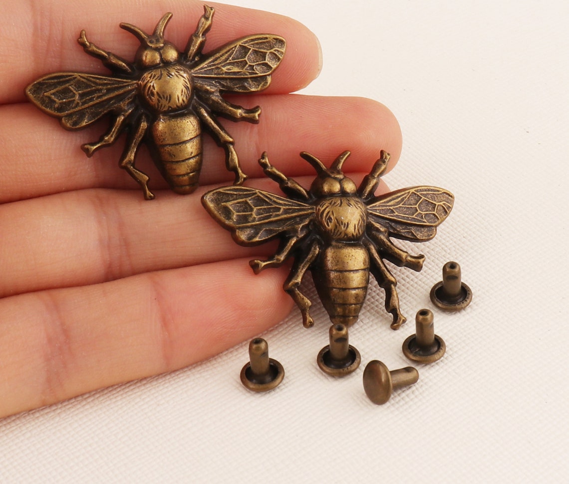 Metal Bee Rivetsrivet Dome Rivetslittle Bee Rivet for | Etsy