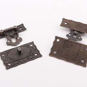 Antique Bronze Jewelry Box Latch, Box Catches，buckle Locks，catches and ...