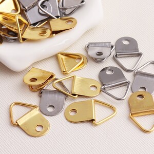 Triangle D-ring Picture Photo Frame Hangers Single/triangle Hooks/mall ...