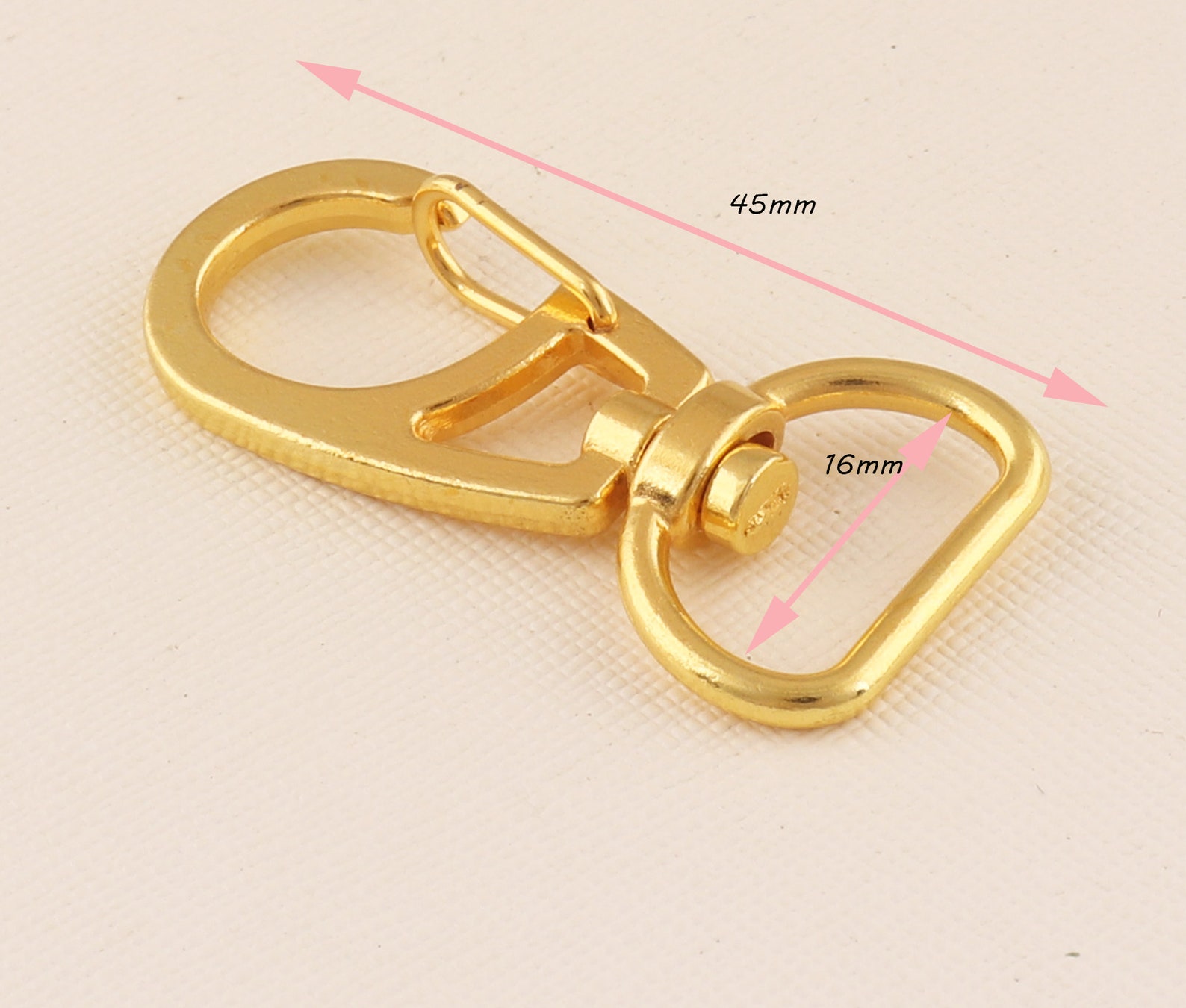 Gold Swivel Snap Hook Lobster Claw Snap Hookstrap Loop - Etsy