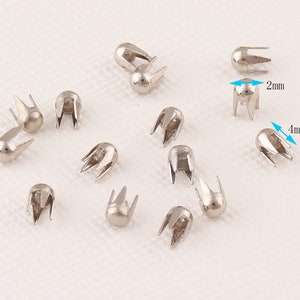 300pcs Metal Studs, 2mm Prong Studs, Rivets Studs, Metal Nailheads ...