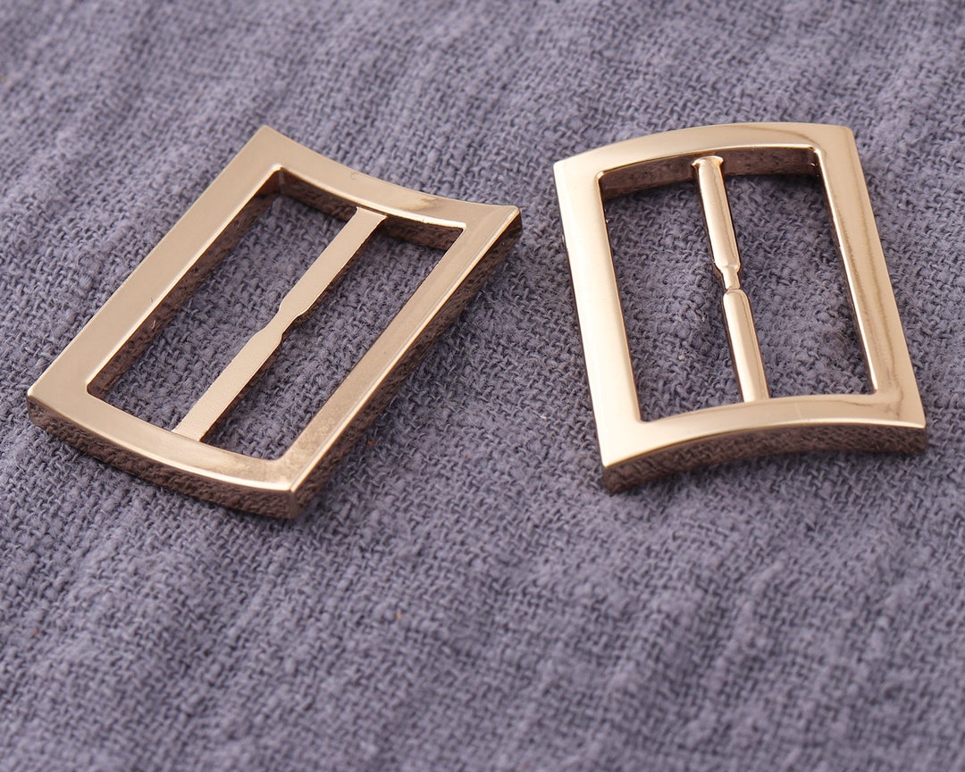 Gold Flat Metal Slide Buckle center Bar Slideadjustable - Etsy