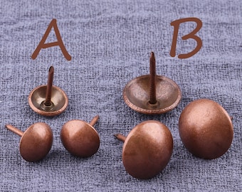 Escutcheon Pins 20mm 2.2mm Thickness Nails Raw Copper Tacks Brads ...